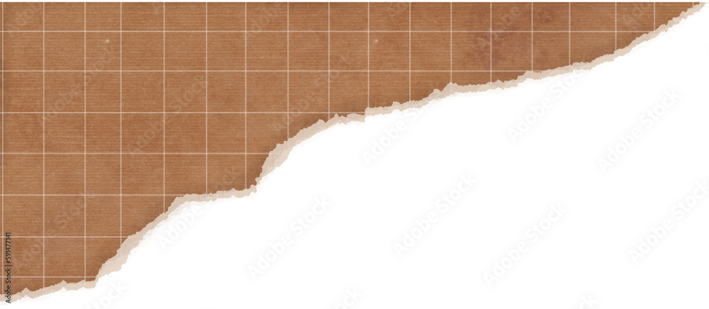 Scrapbook vintage torn paper. Old ripped Blanck for planner, notebook ...