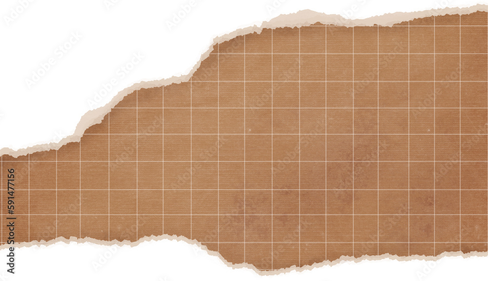 Scrapbook vintage torn paper. Old ripped Blanck for planner, notebook ...