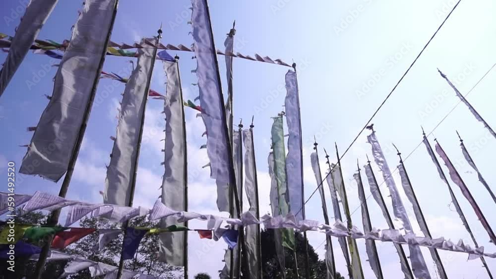 Often you must have seen colourful flag at leh Ladakh and Buddhists ...