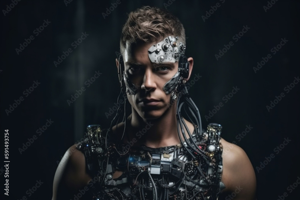 abstract, robotic body parts as human evolution, human artificial ...