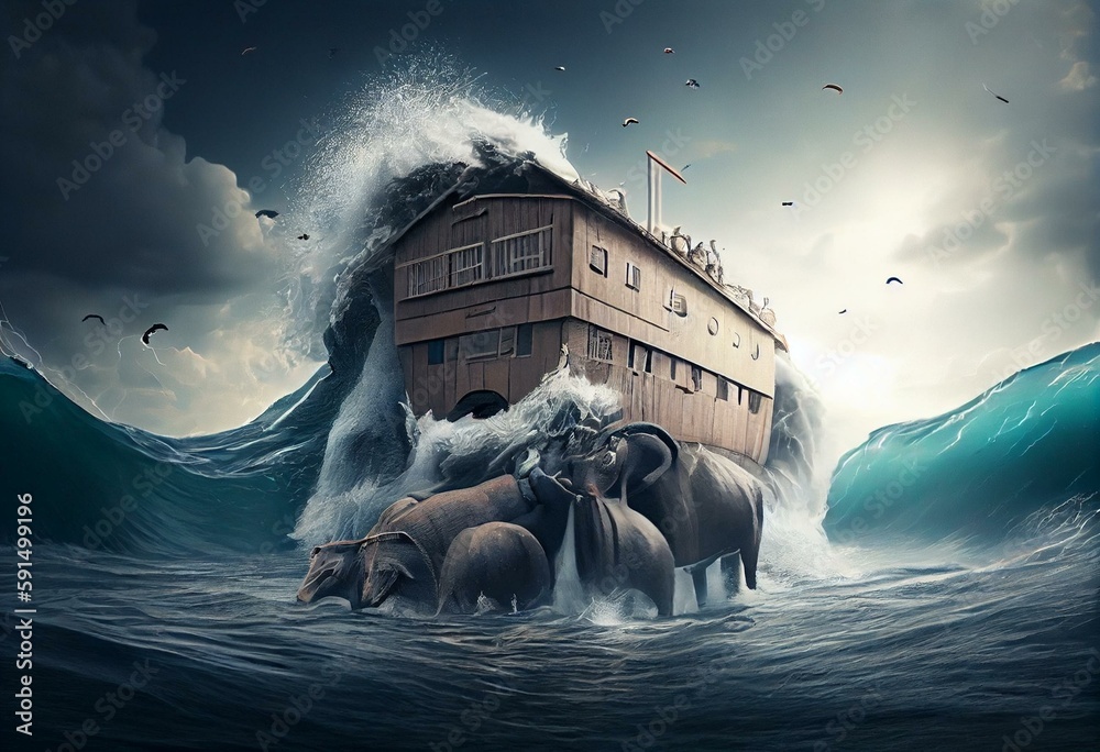 The Bible Story of Noah's Ark A Tale of Faith and Sailing Through a Sea ...