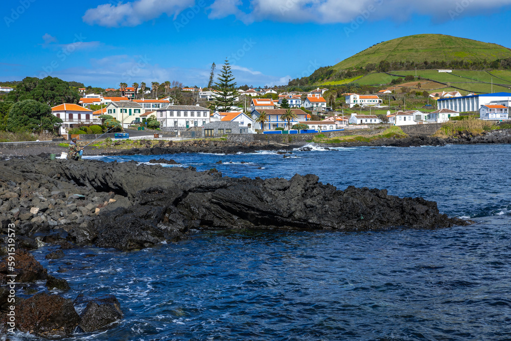 Terceira. Porto Martins. Portuguese island of Terceira in the ...