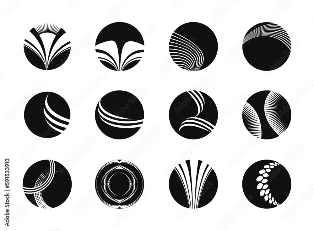 Abstract monochrome background. Vector-art illustration. No gradient ...