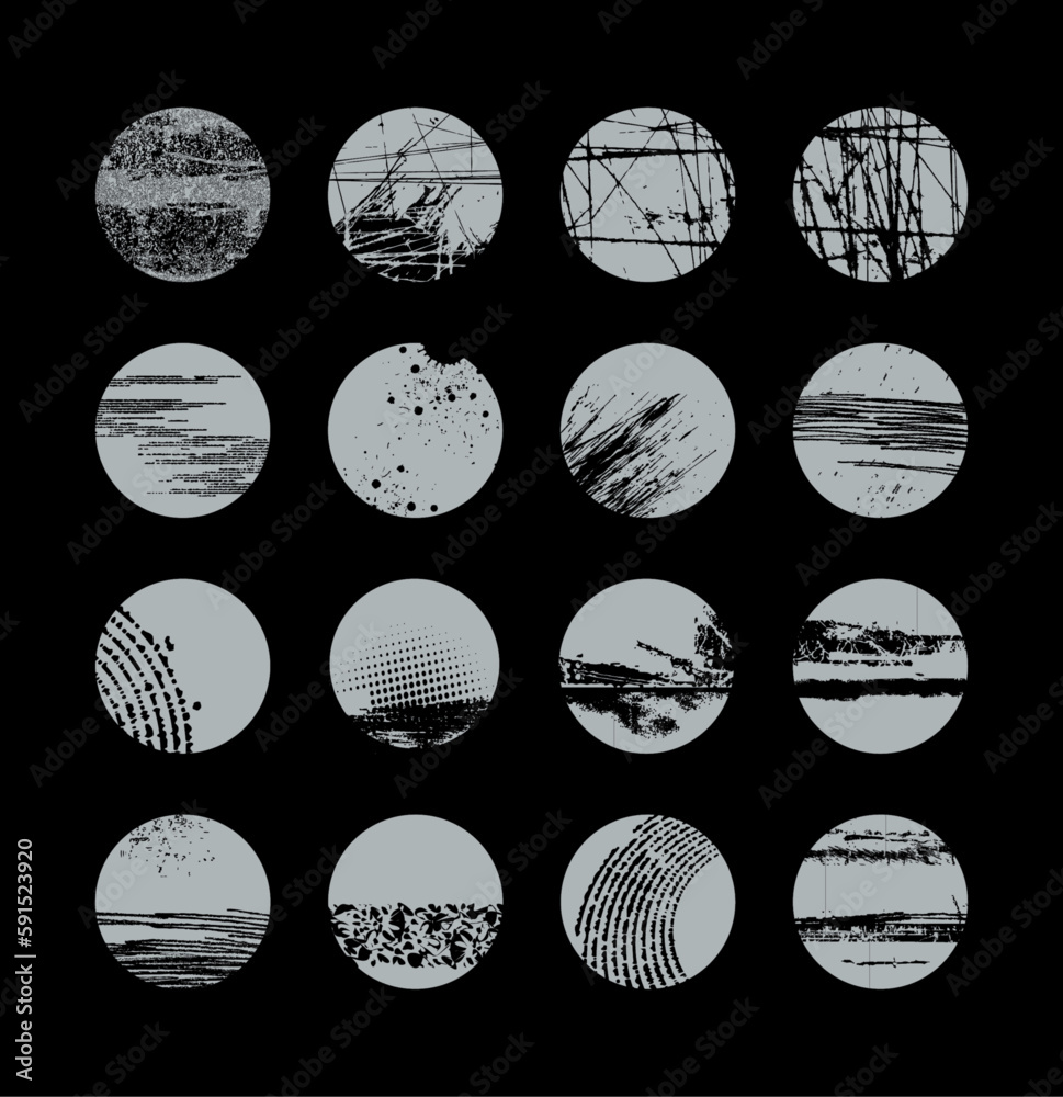 Grunge scratches in round shapes background to Create a Distressed ...