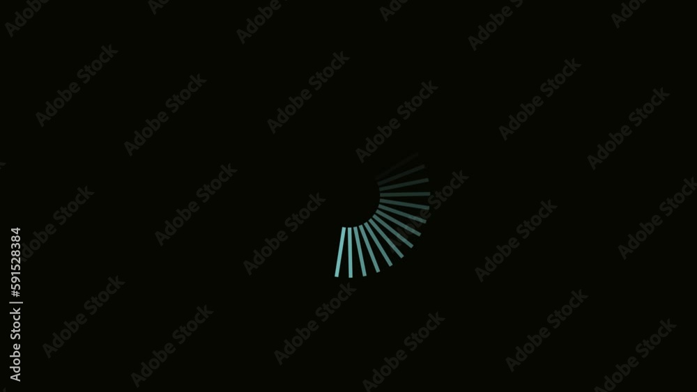 Loading Icon Animation on an Isolated Background. Seamless Loop ...