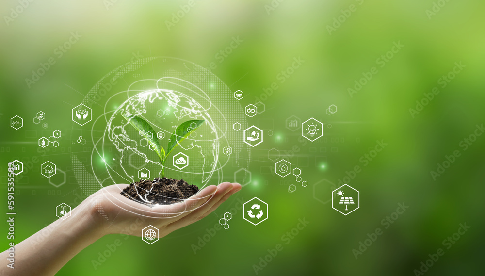 Environmental technology concept. Sustainable development goals. SDGs ...