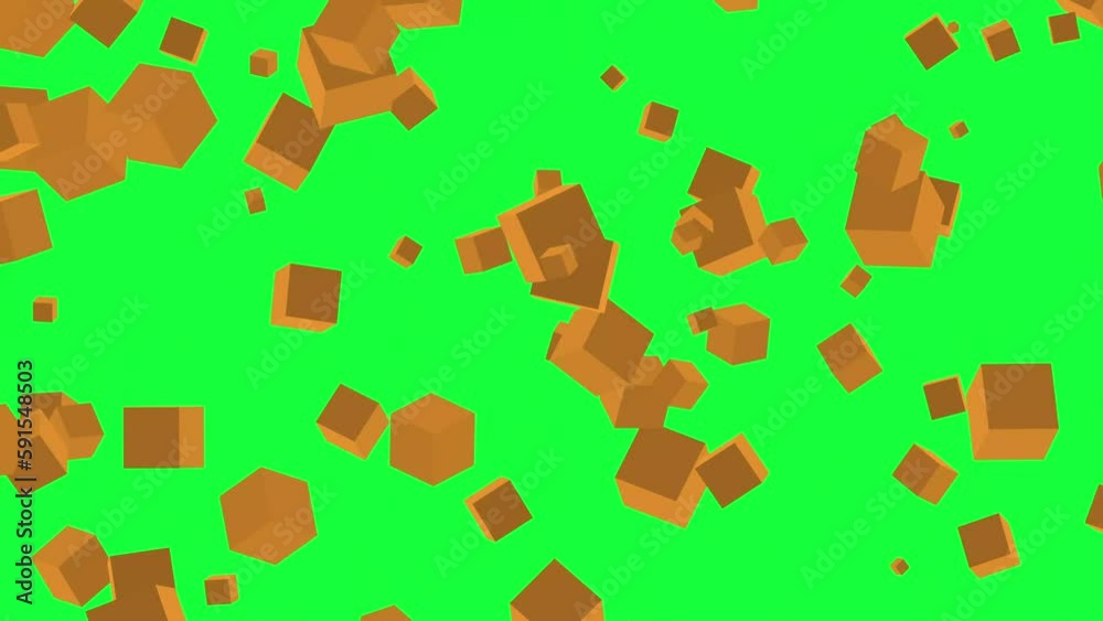 Vidéo Stock Cardboard box falling in front of green screen, background ...