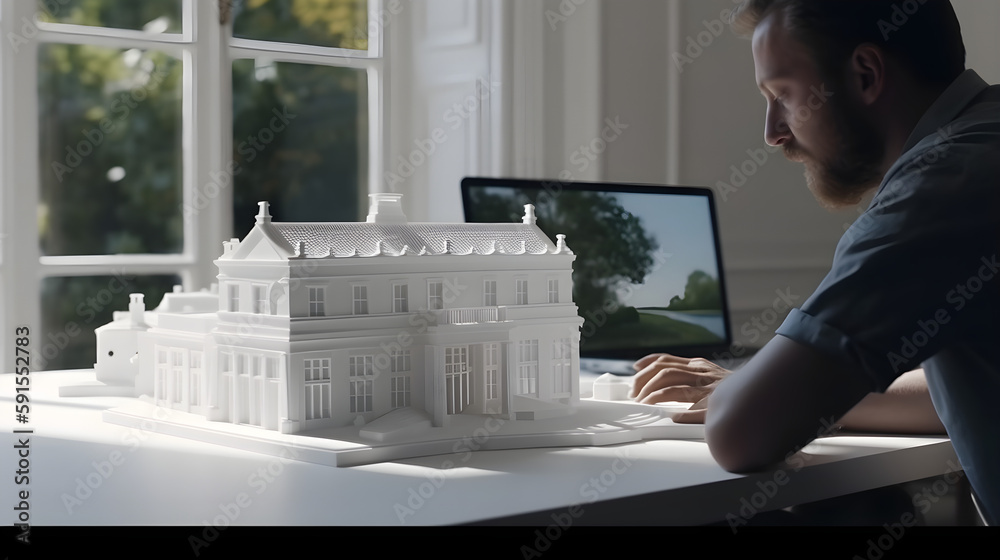 architect, building, sketch, design, blueprint, construction, drafting ...