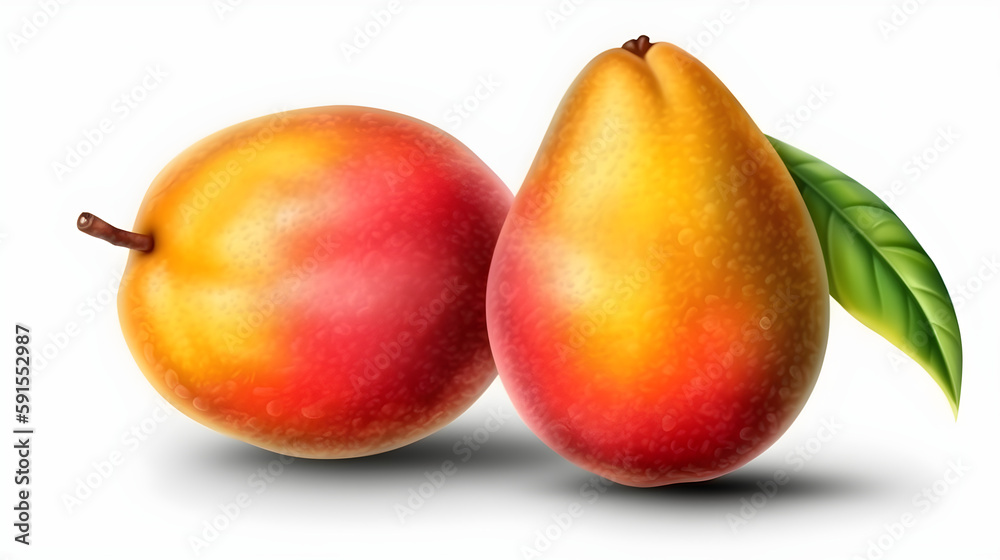 mango, fruit, tropical, sweet, juicy, flavorful, ripe, green, yellow ...