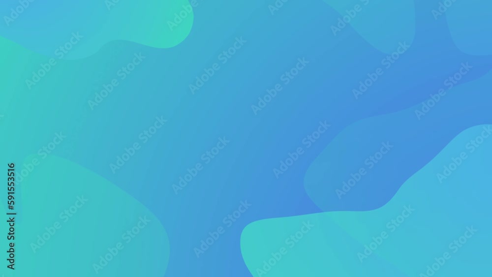 Soft light blue animated fractal waves. Simple and seamless loop ...