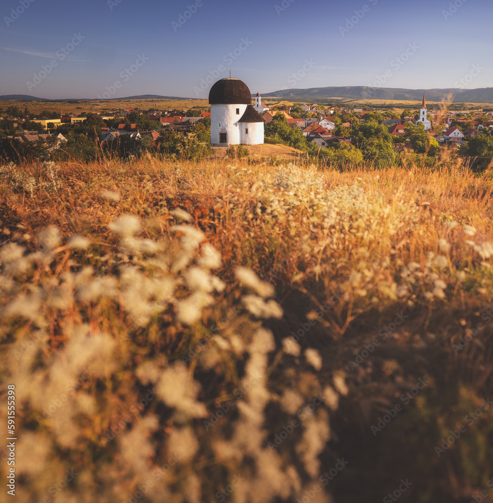 Medieval Rotunda temple in Osku, Hungary Stock-Foto | Adobe Stock