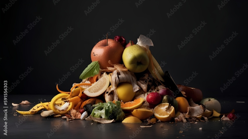 Impact of food waste on the environment, emphasizing the importance of ...