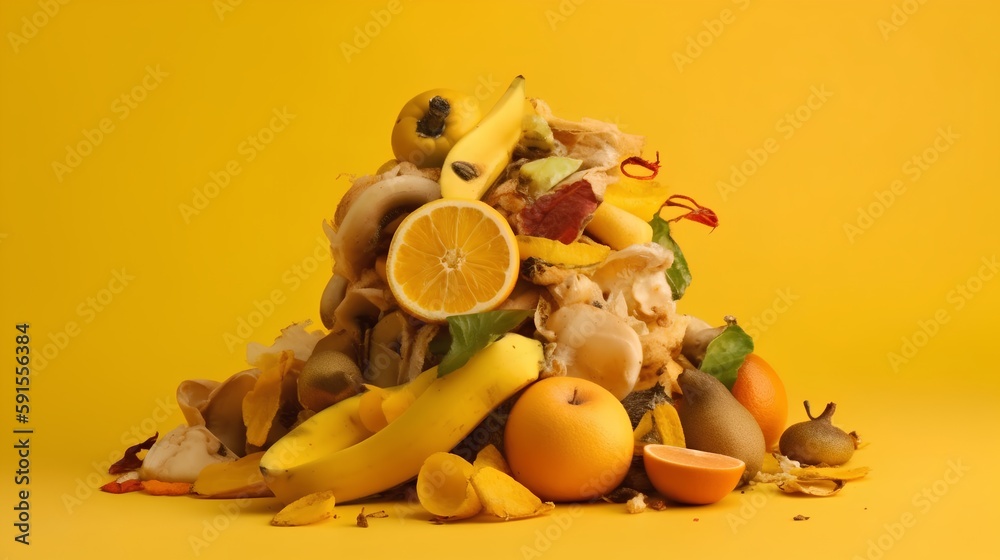 Impact of food waste on the environment, emphasizing the importance of ...