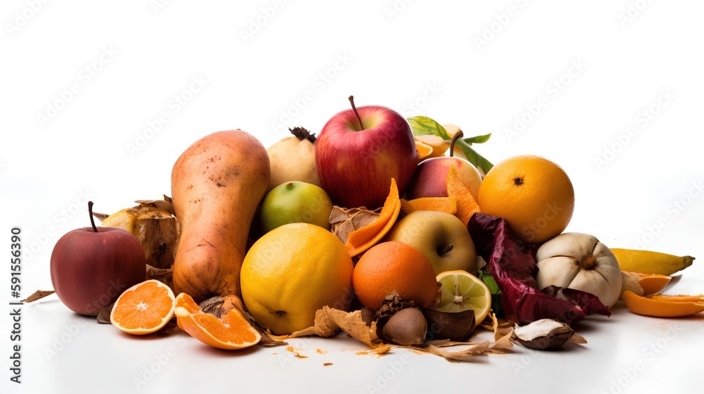 Impact of food waste on the environment, emphasizing the importance of ...