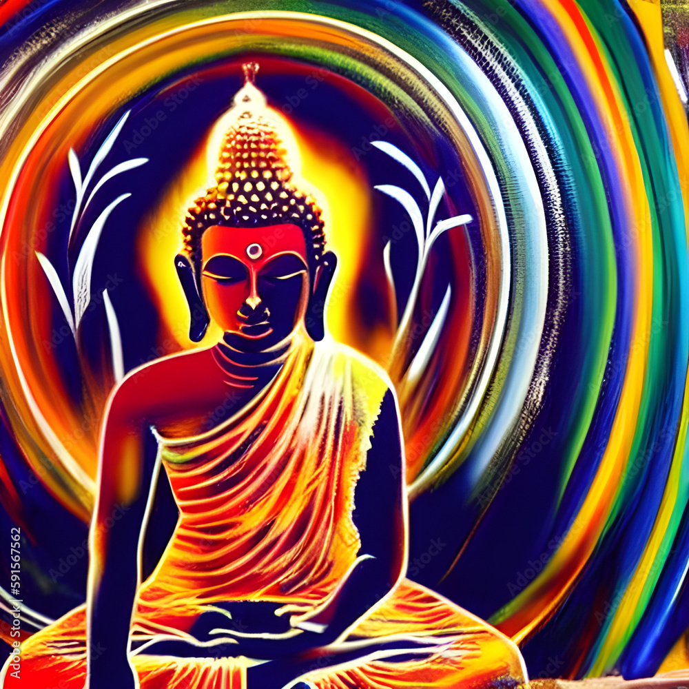 buddha statue in temple Find peace and serenity with this stunning Lord ...