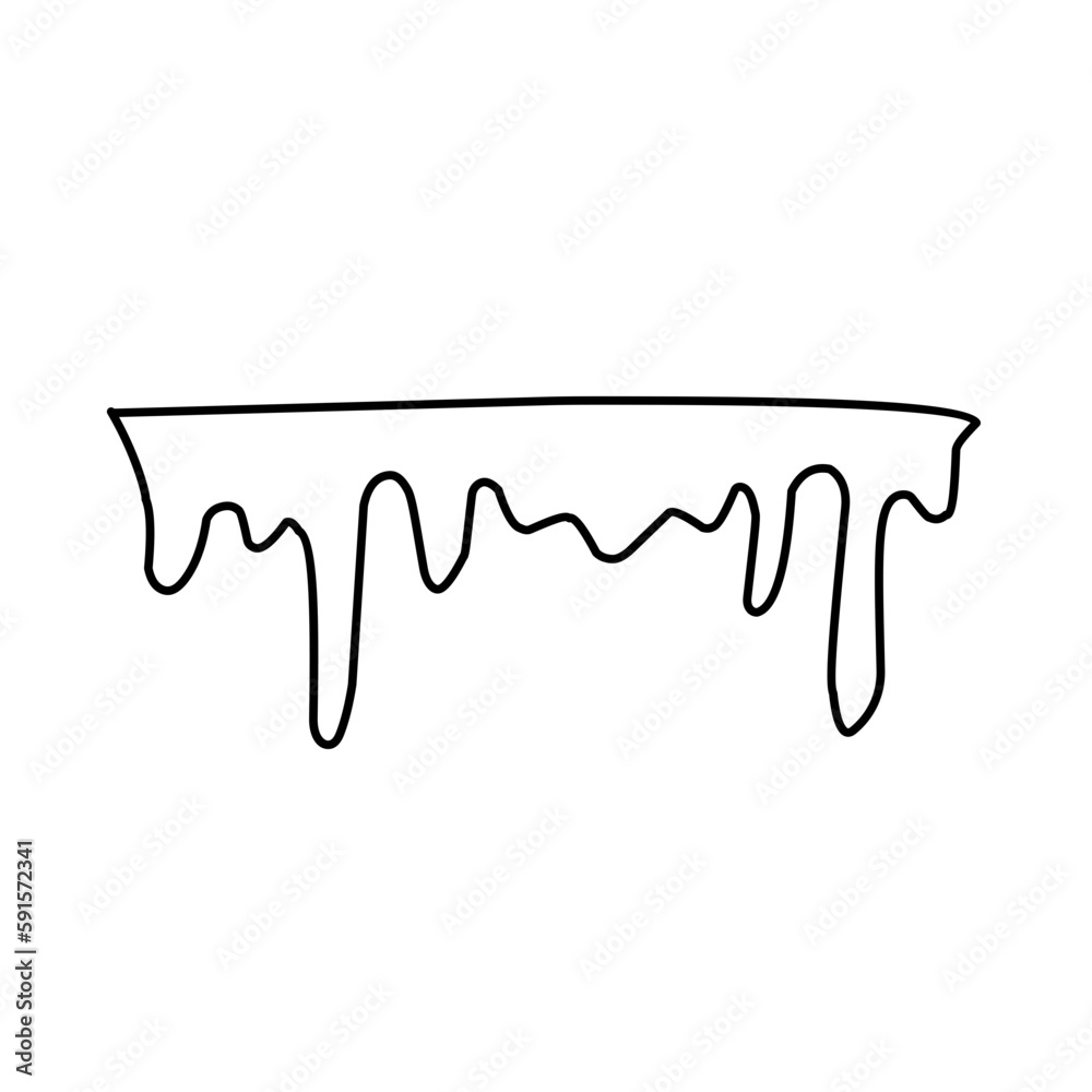 Dripping symbols . Liquid ink, paint drip and drop. Oil, blood, water ...