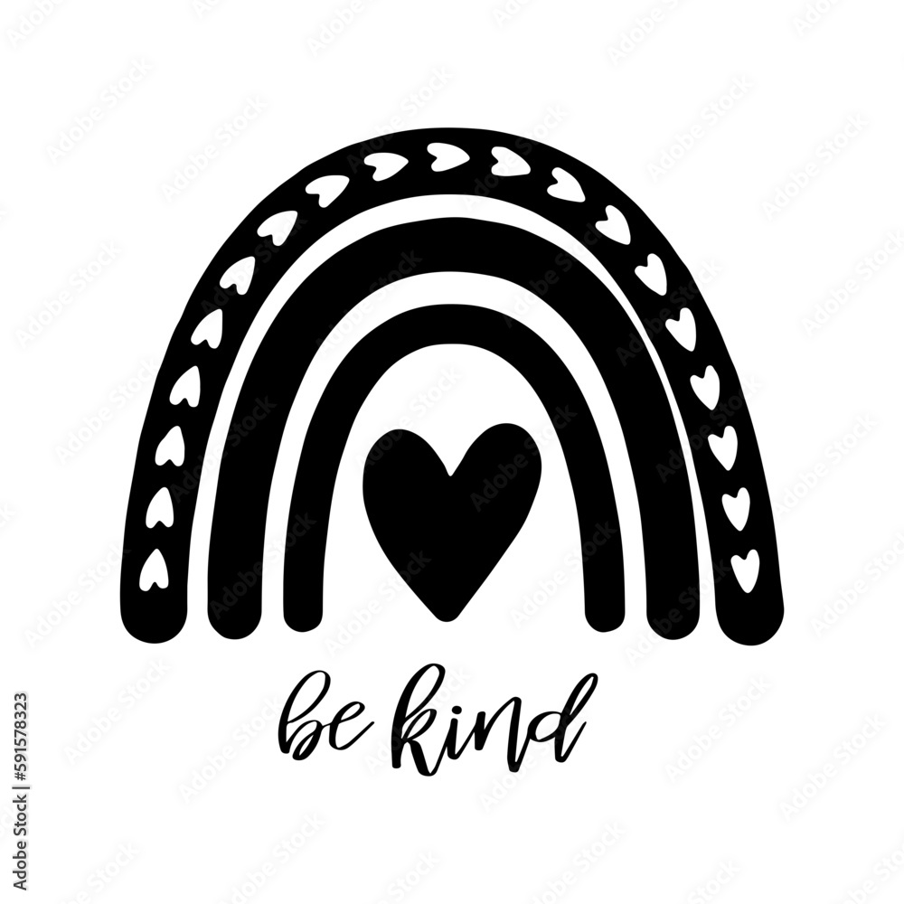 Be Kind Svg, Kindness Svg, Pink Shirt Day svg, be kind rainbow svg ...