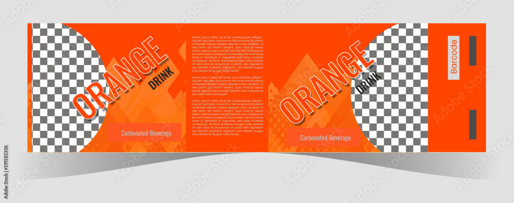Label design for product. label for cold drink product Stock Vector ...