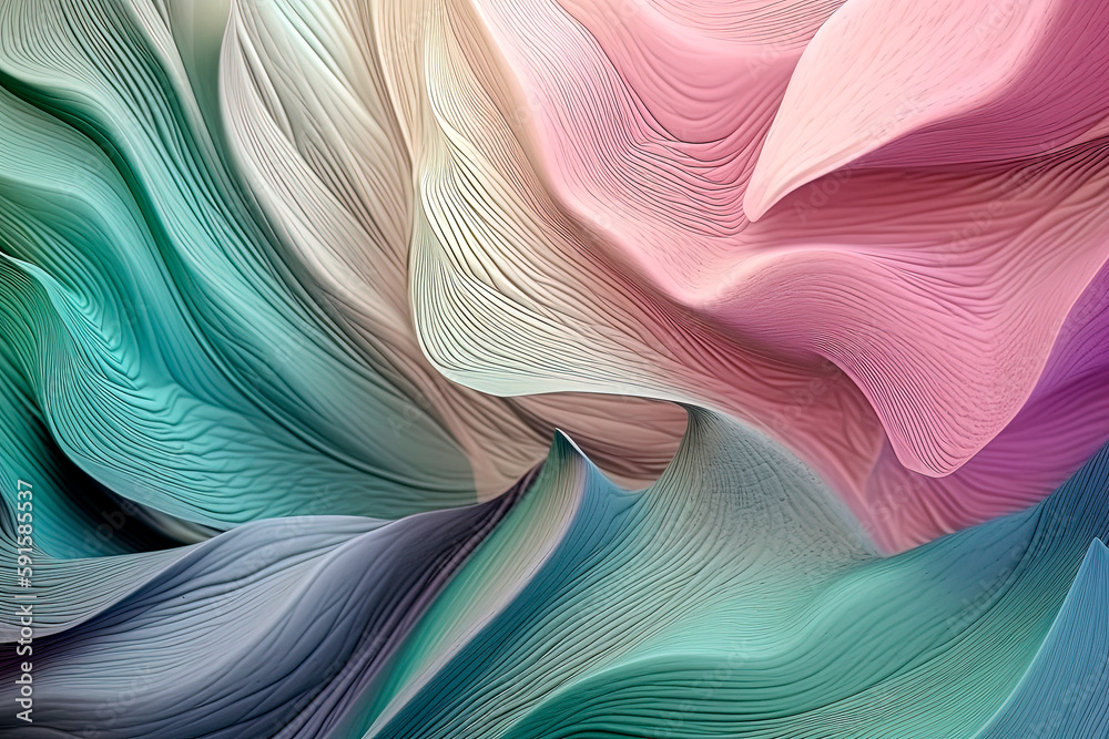 Generative AI illustration of Abstract white and colors background with ...
