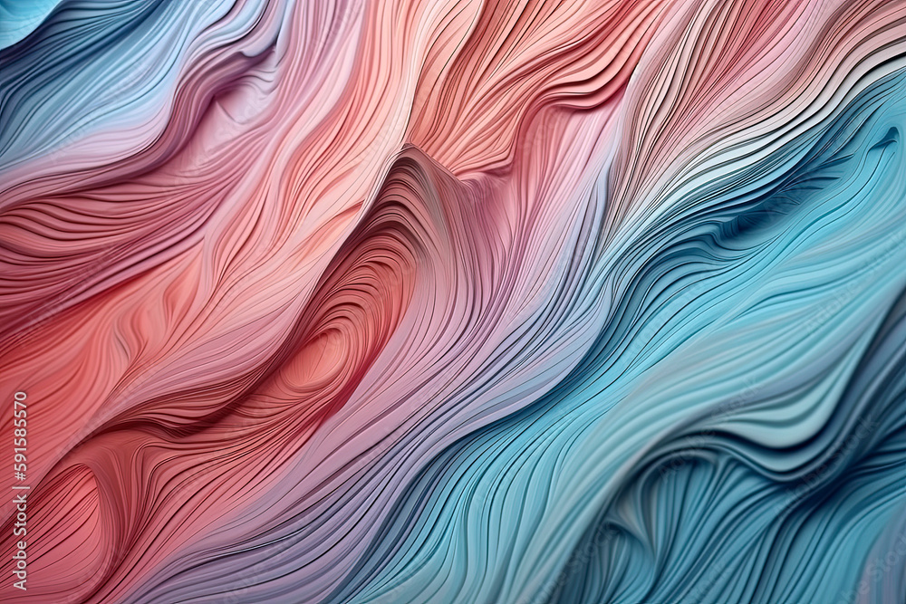 Generative AI illustration of Abstract white and colors background with ...