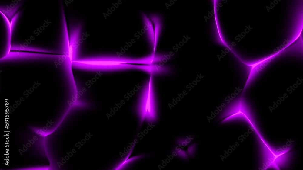 Moving 3d shapes with plasma light. Design. Bright light of plasma ...