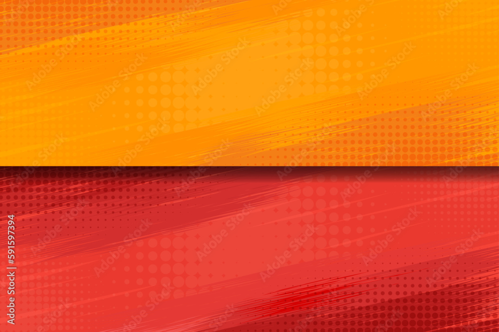 The background is red and yellow. Comic book vs template background ...