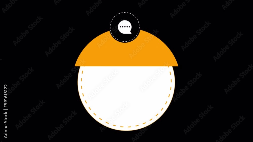 Message and chat infographics icons are animated graphics or symbols ...