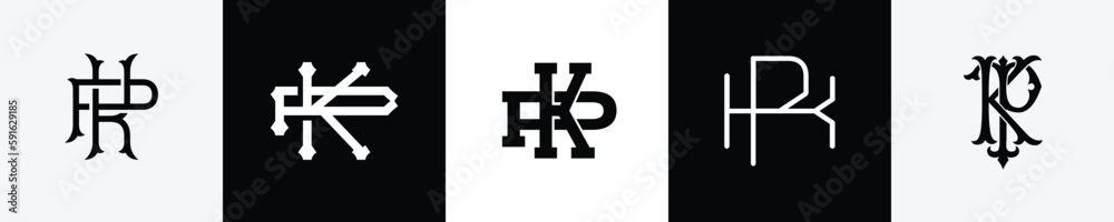 Initial letters KP Monogram Logo Design Bundle Stock Vector | Adobe Stock Initial letters KP Monogram Logo Design Bundle Stock Vector | Adobe Stock