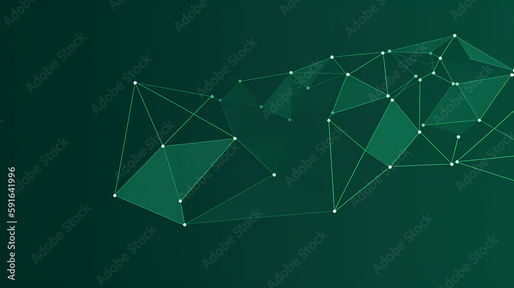 Plexus Green Background Desktop Wallpaper HD 4k Network Nodes Lines ...