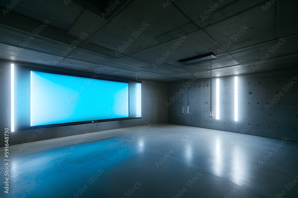 Futuristic Tv Screen