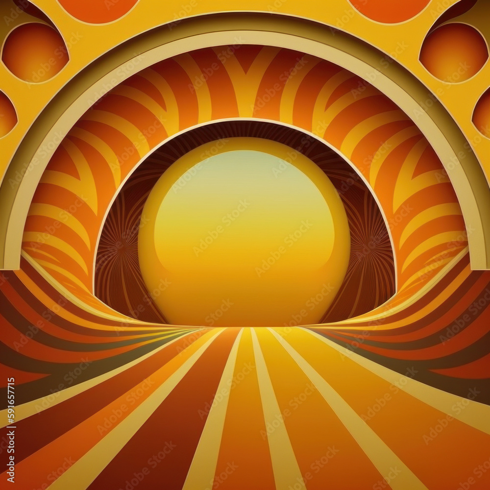 Vintage Color Background from the 70s. Created with generative AI tools ...