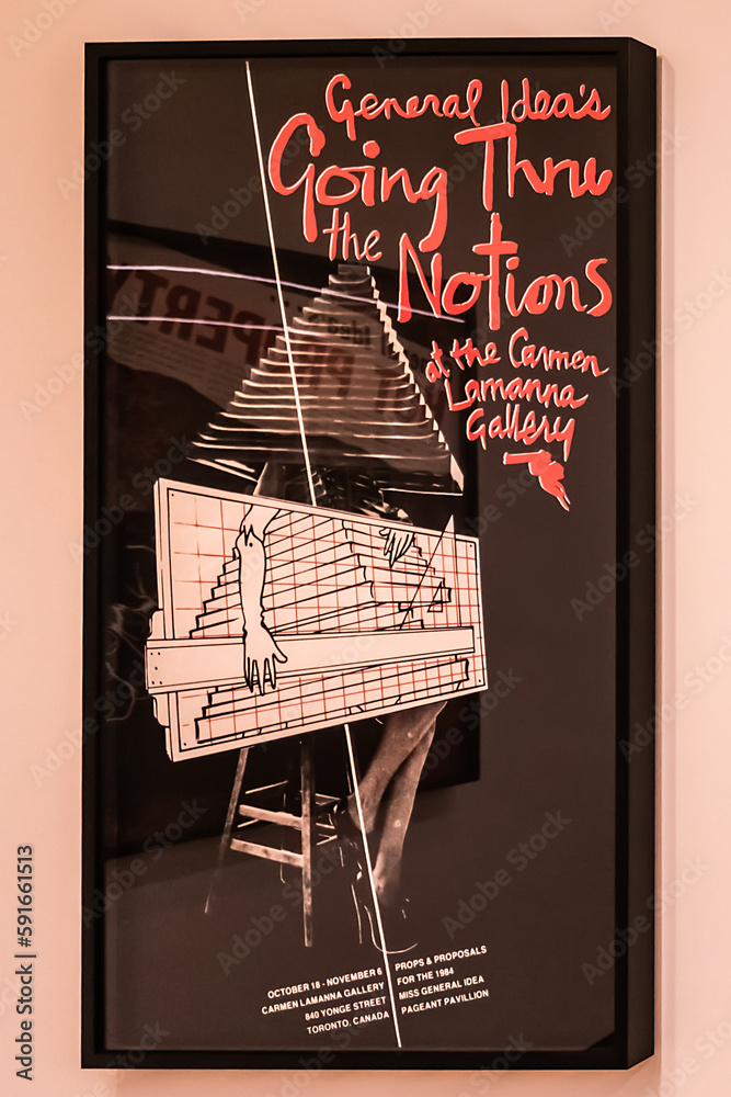 Interior of Stedelijk Museum. “General Idea” exhibition - work of ...