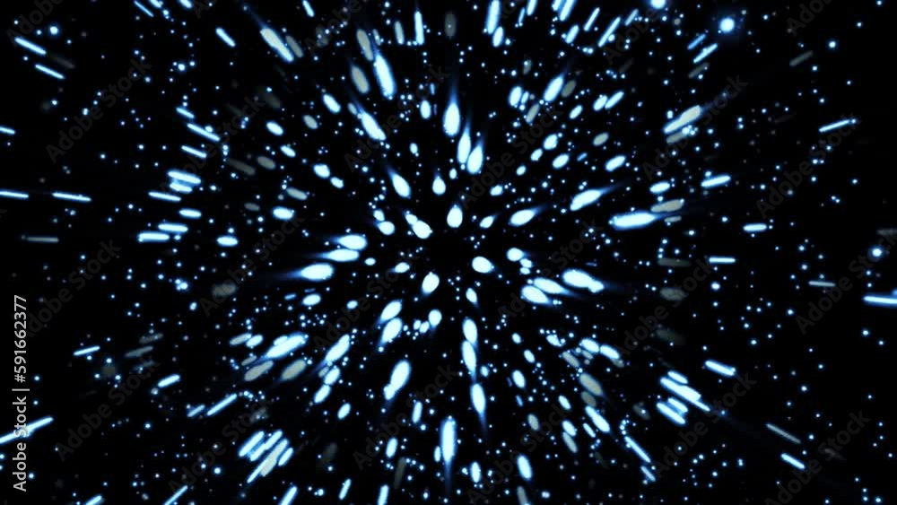 High Speed Flying Lines 3d Animation in Seamless Looping Traffic. Sci ...