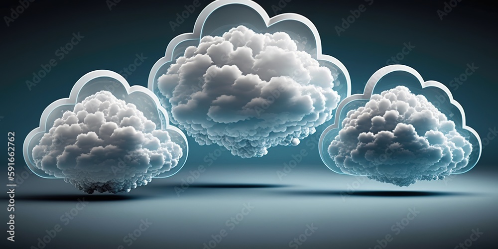 An illustration of cloud and edge computing principles, with a giant ...