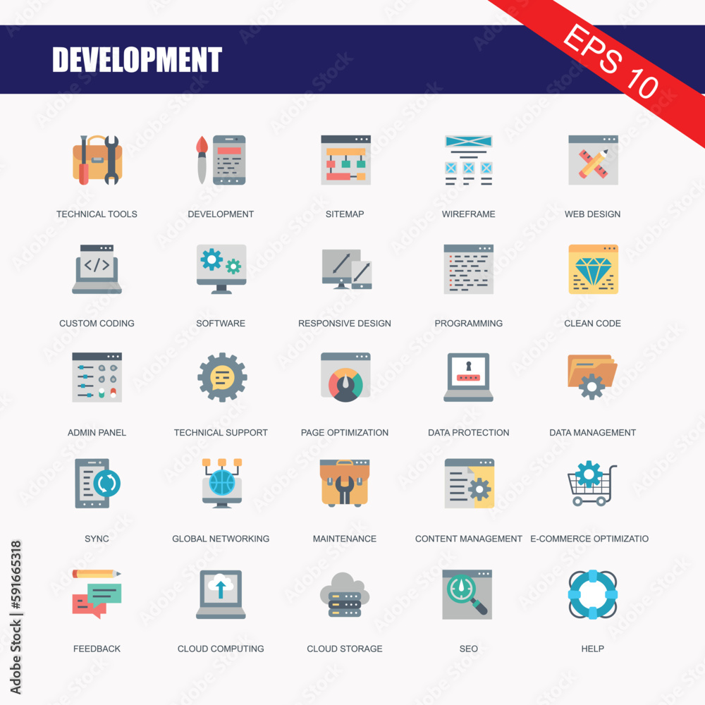 Vector Devops Icons Editable Stroke Software Development And It Operations Set Symbols Test