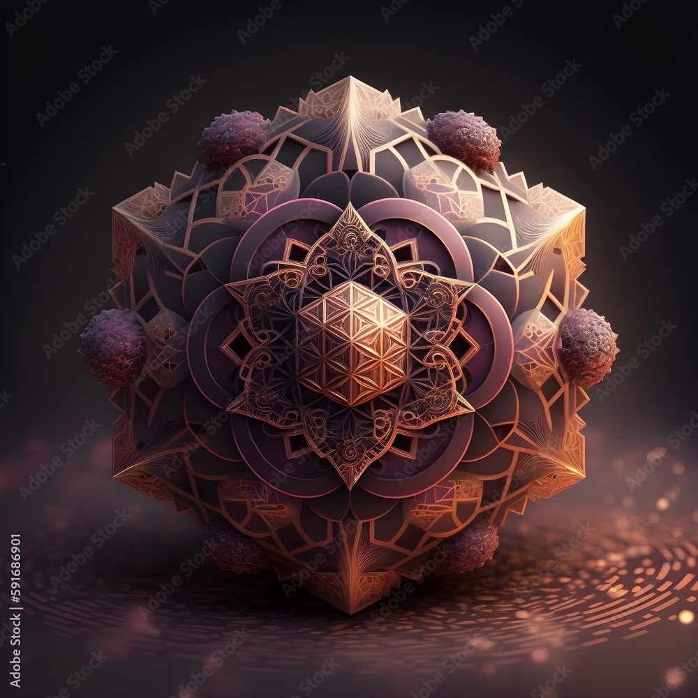 Stockillustratie DMT beautiful Sri yantra perfect sacred geometry ...
