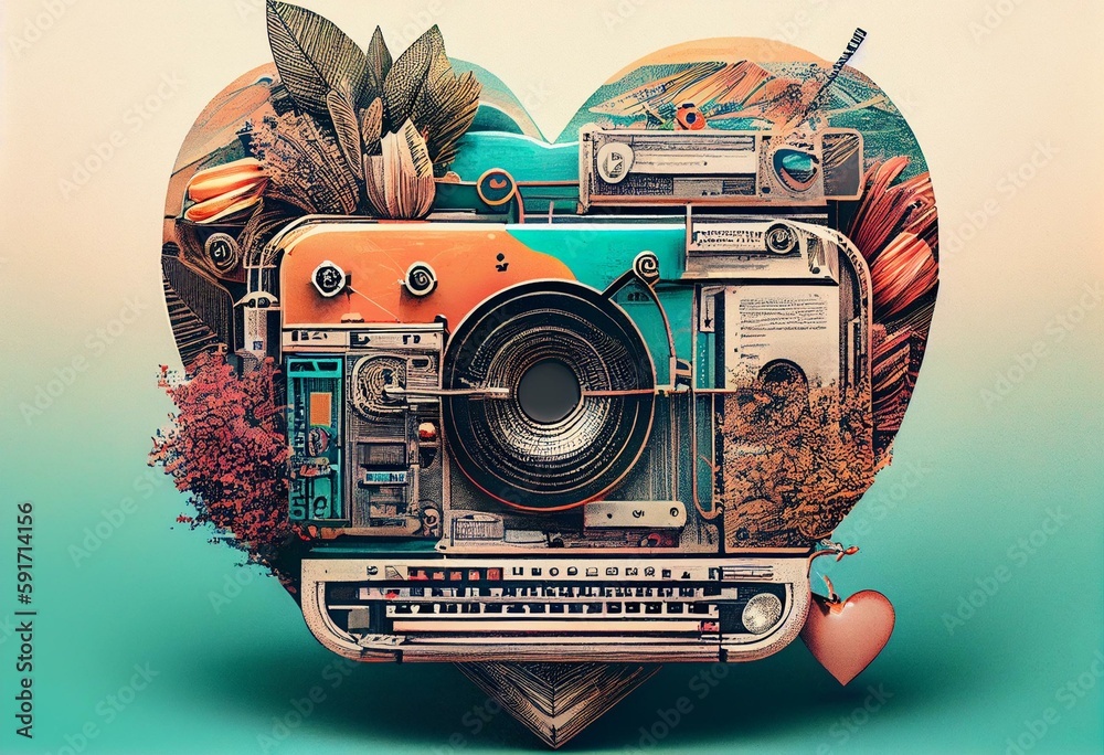 A creative illustration of a combination of contemporary, modern and ...