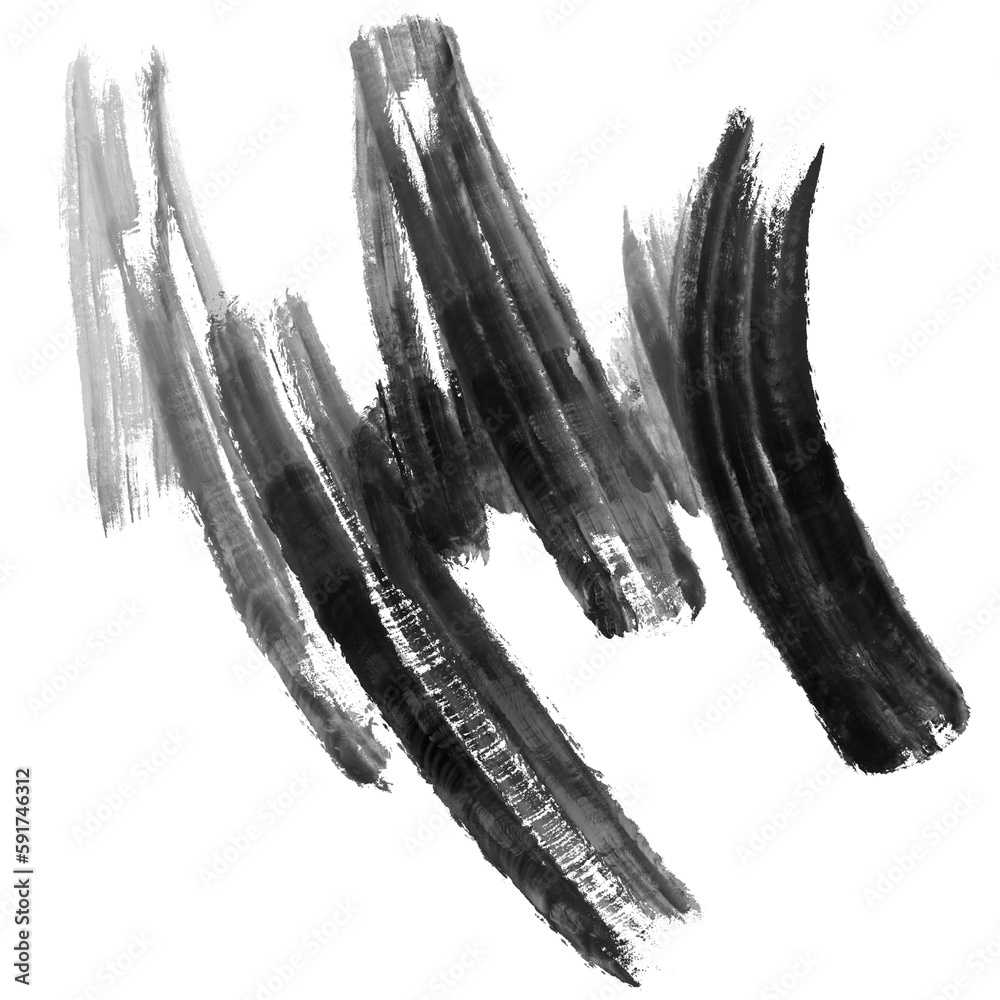Black brush stroke smudge, splash of black paint, png, accent, contrast ...