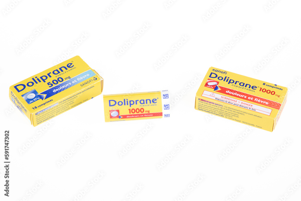 doliprane sanofi 1000 500 logo brand and text sign box of paracetamol ...