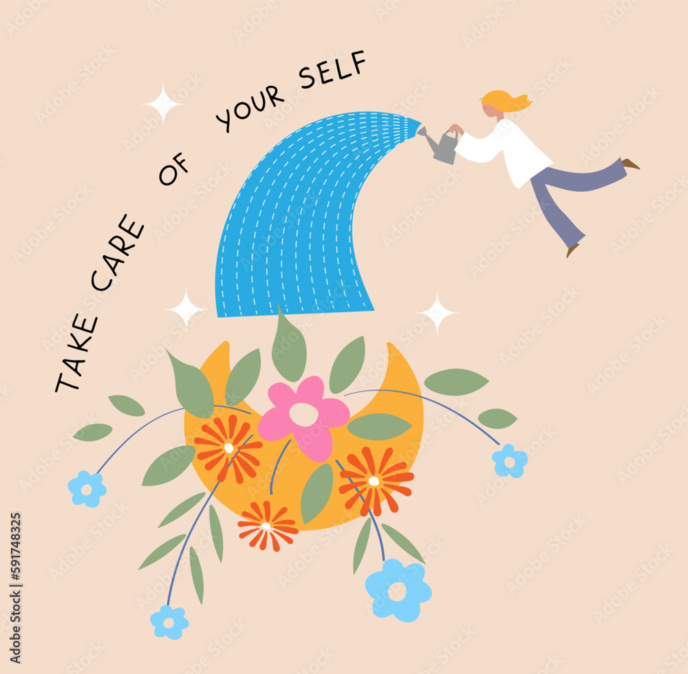 Take care of your life concept , Positive thinking, self care, healthy ...