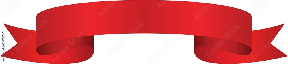 Red satin ribbon banner, badge, label, title box, clip art, png ...
