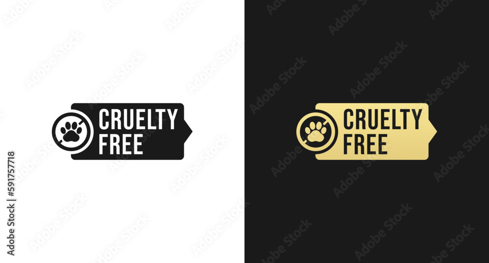 Cruelty Free Logo Vector or Simple Cruelty Free Label vector isolated ...