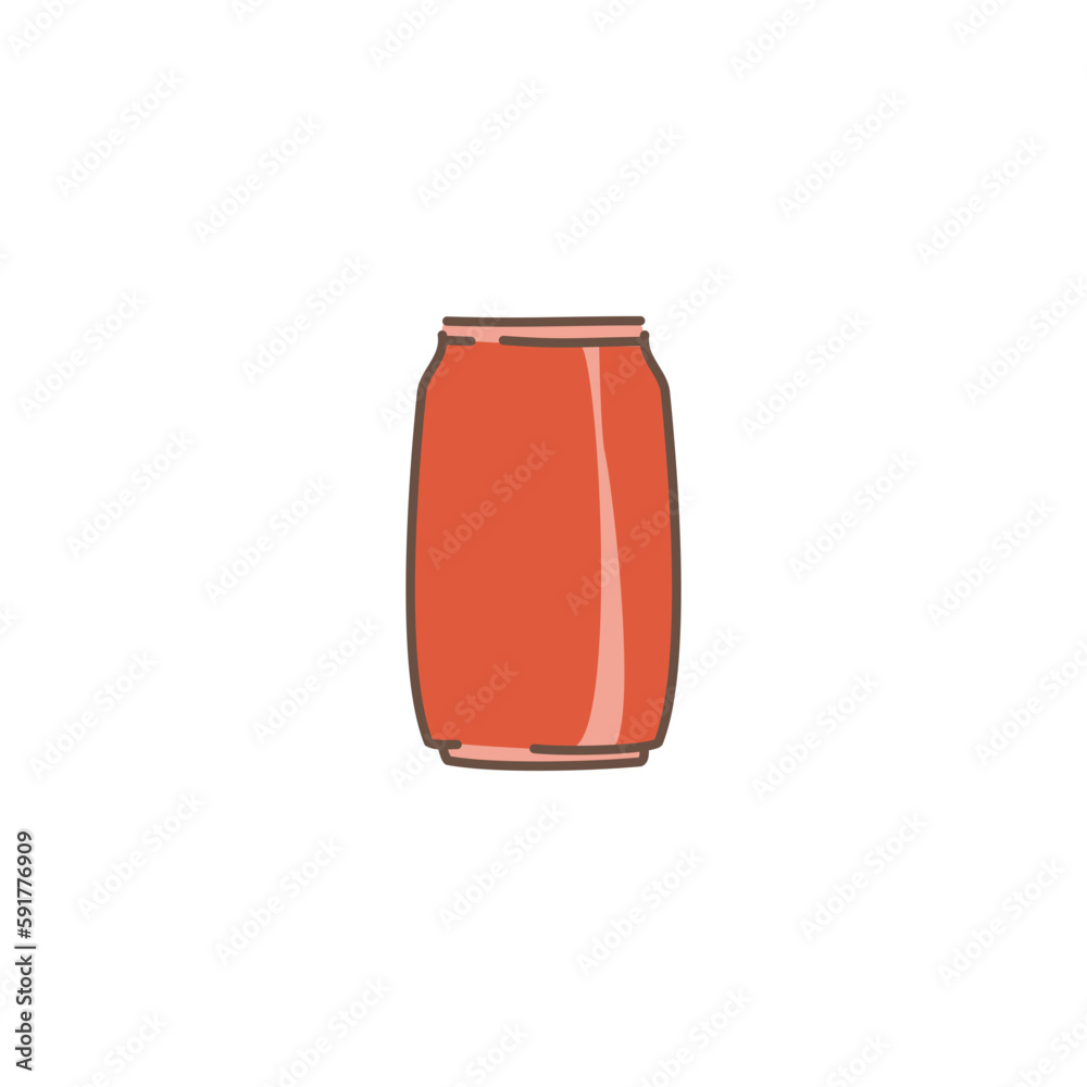 Soda can clip art. Cute kawaii soda can illustration. Stock Vector ...