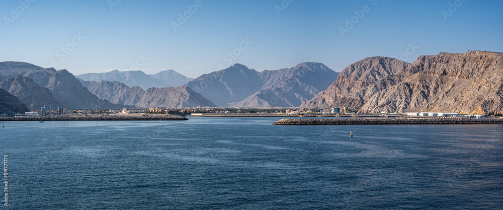 Khasab, Oman - April 4, 2023: Khasab is city and local capital of ...