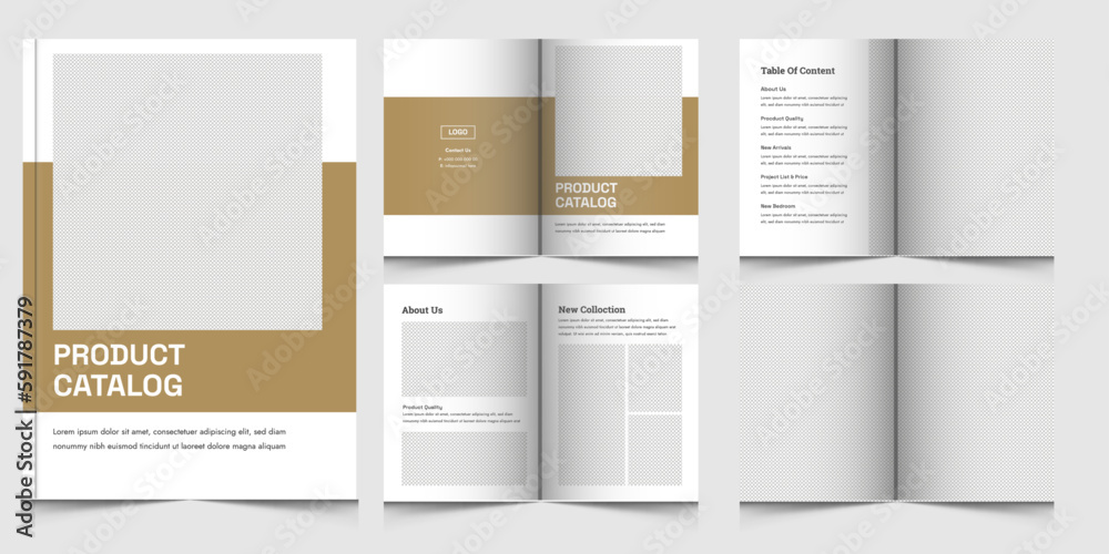 modern a4 Product catalogue design template and company business ...