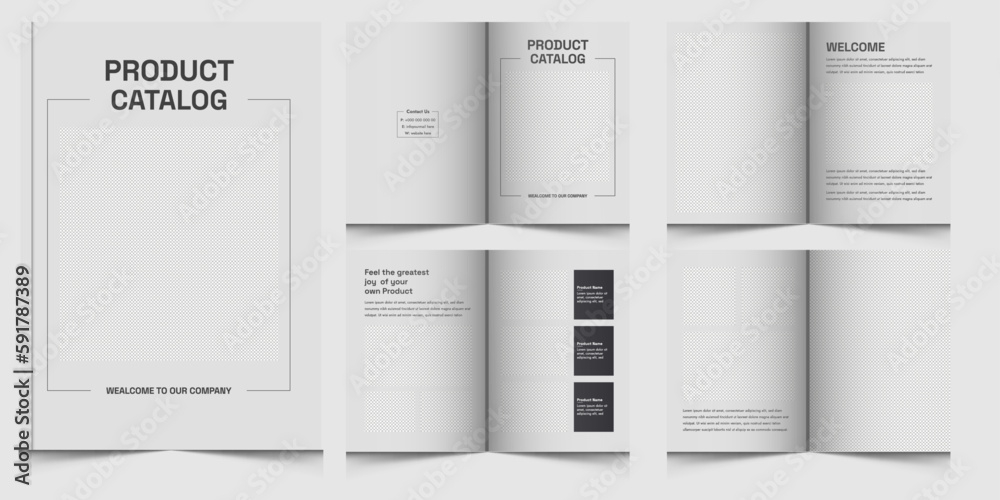 modern a4 Product catalogue design template and company business ...