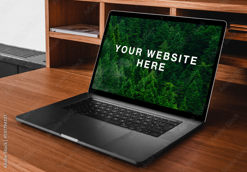 Realistic Laptop Pro Mockup Stock Template | Adobe Stock