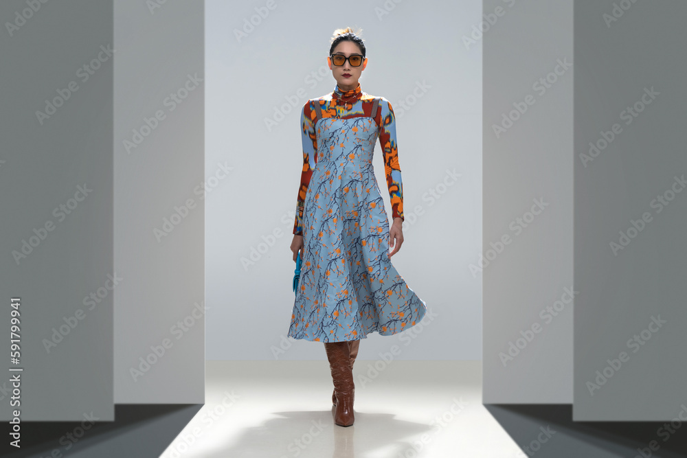 Fashion models on fashion runways Stock Photo | Adobe Stock