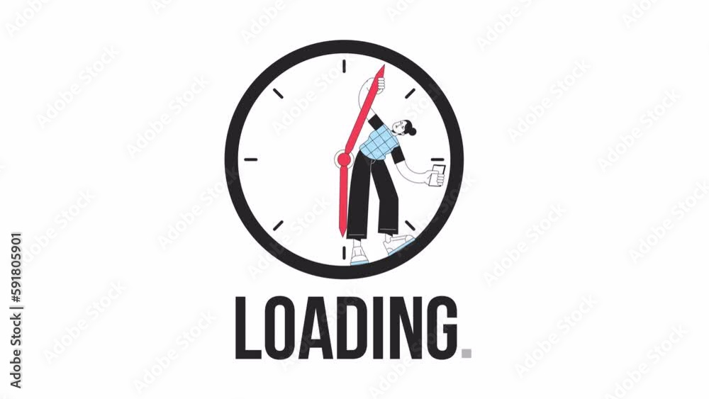 Spend time online loader animation. Excessive screen time. Flash ...