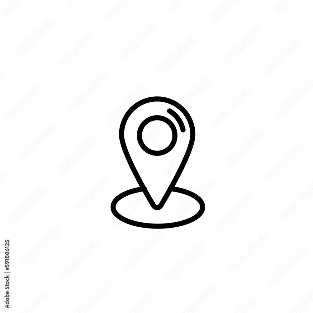 location icon for app web logo banner poster icon - SVG File Stock ...